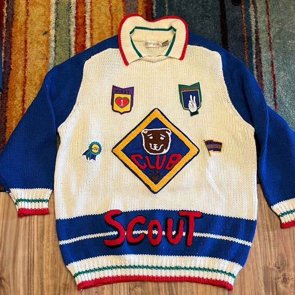 Sweaters | Vintage Scout Sweater And Pins Rare | Poshmark